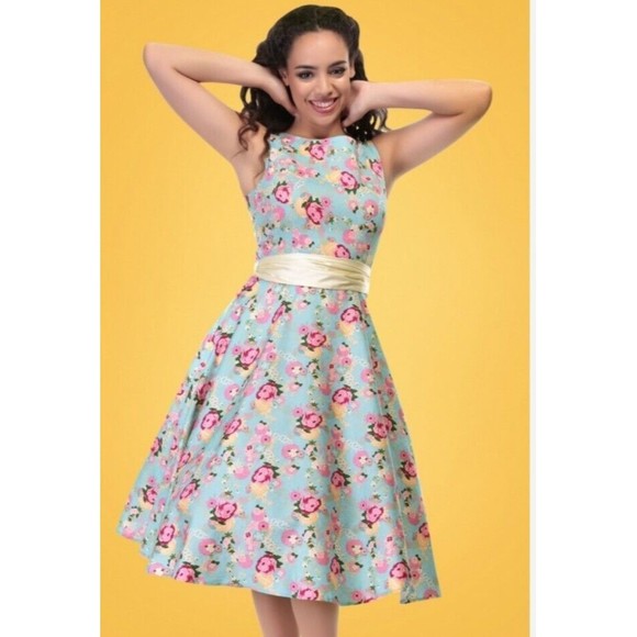Collectif | Dresses | Collectif Vintage Size Medium Margaret Peony ...